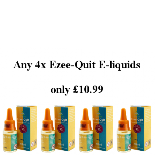 Ezee Quit 4 x 10ml Bottle Eliquid Deal – Topgear eliquids